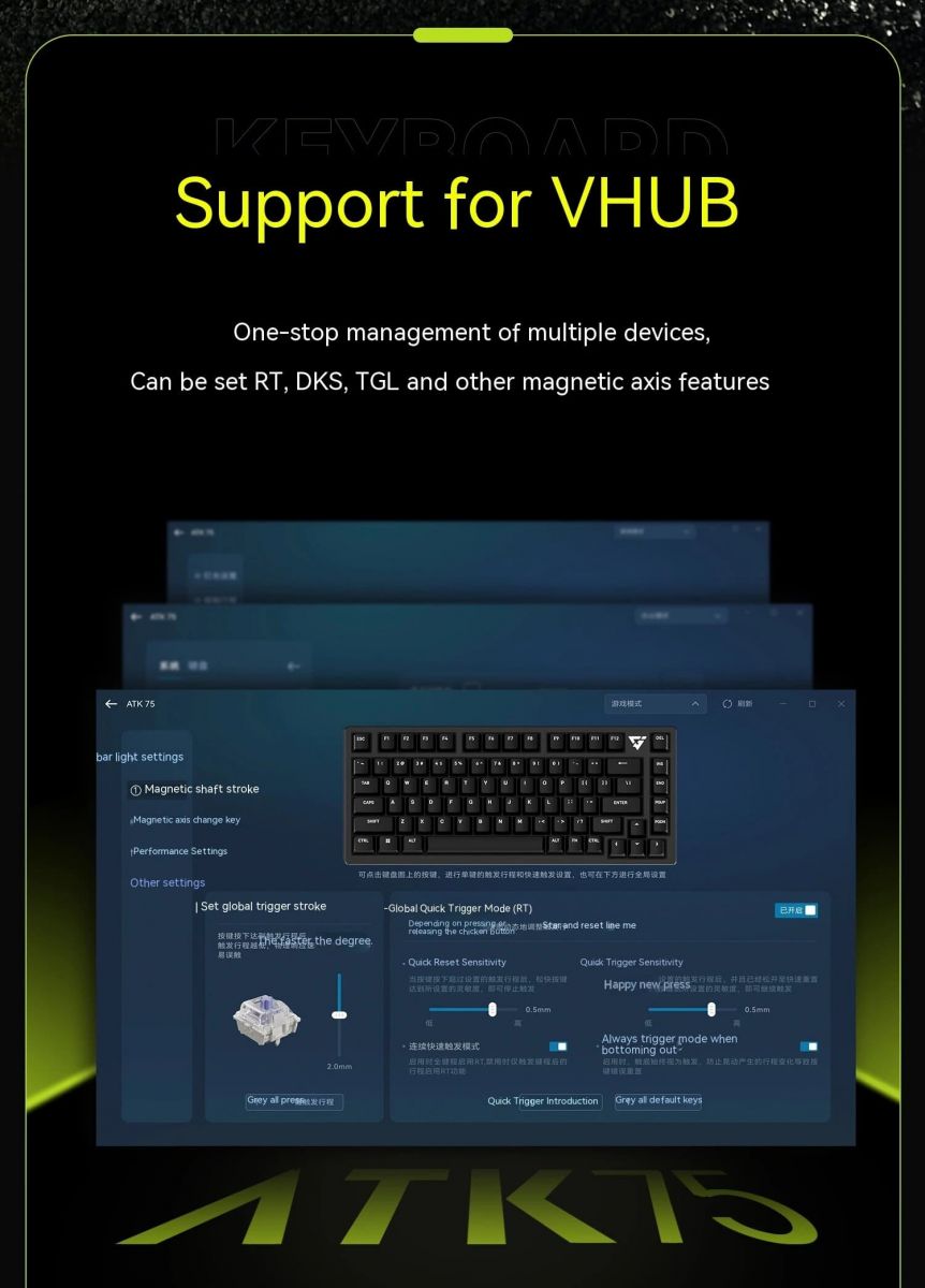 Bàn phím VGN VXE ATK75 White | Magnetic Switch - Rapid Trigger chính hãng, giá rẻ | Gearshop